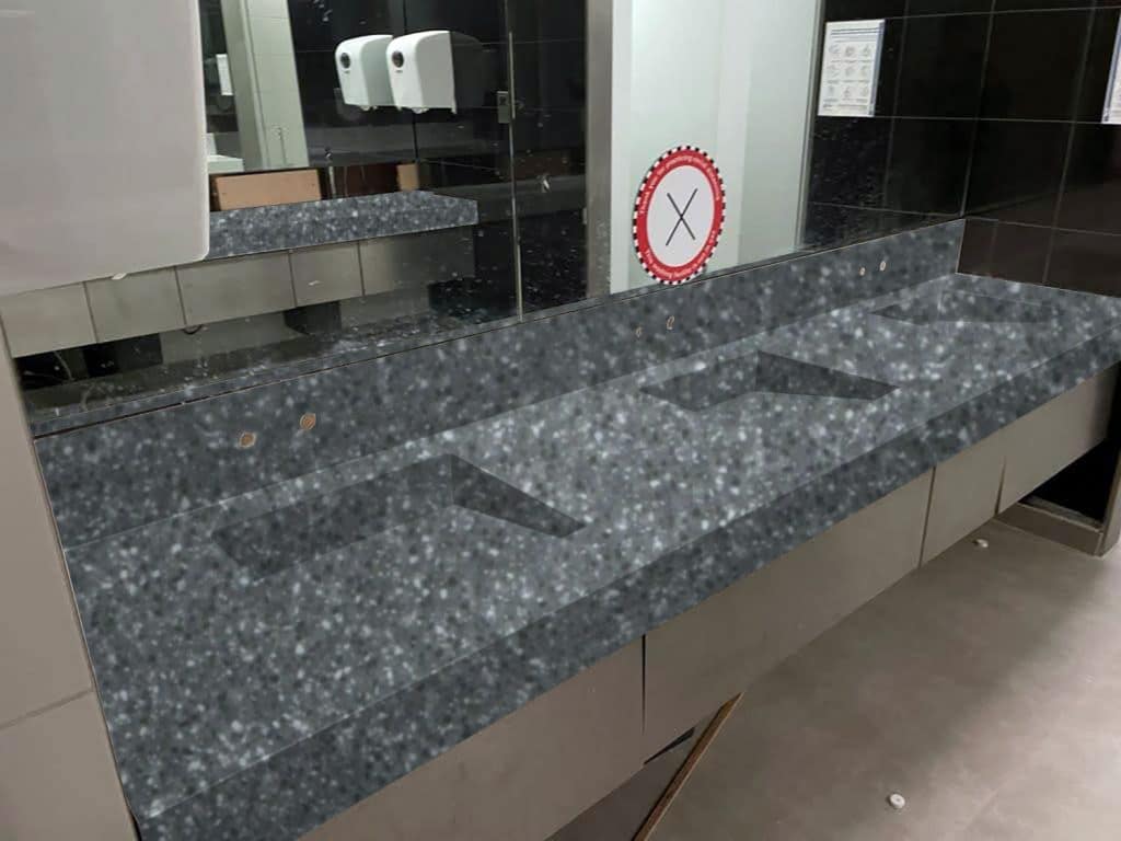 Hanex Night Light Solid Surface | Grey Speckled